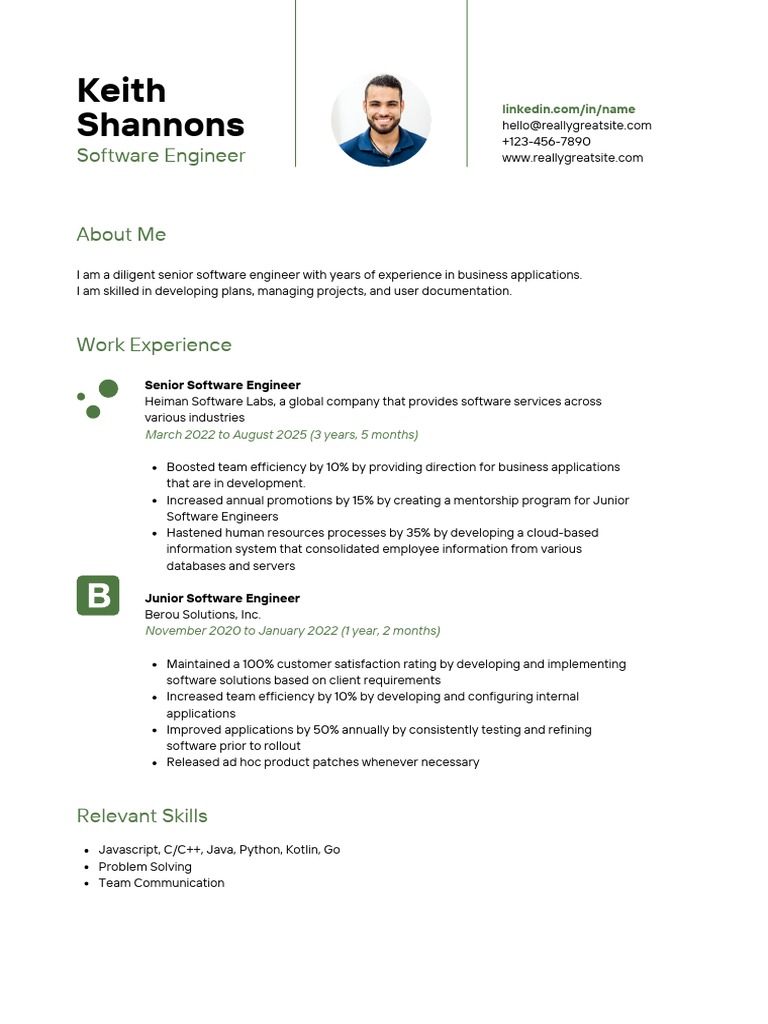 Senior Software Engineer Profile | PDF | Software | Cloud Computing
