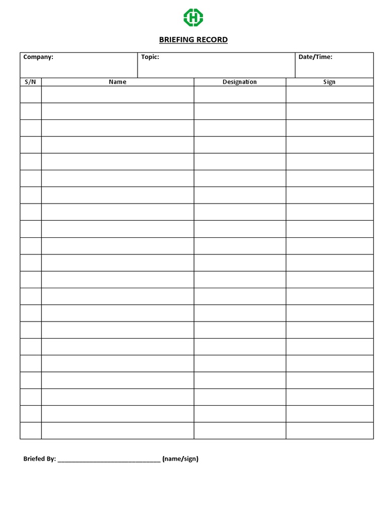 Briefing Record | PDF