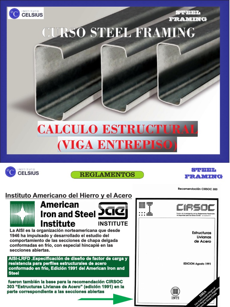 Cálculo de Vigas en Steel Framing | PDF | Acero | Viga (Estructura)