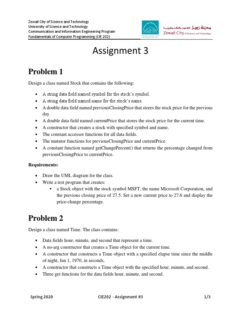 Assignment 3 | PDF