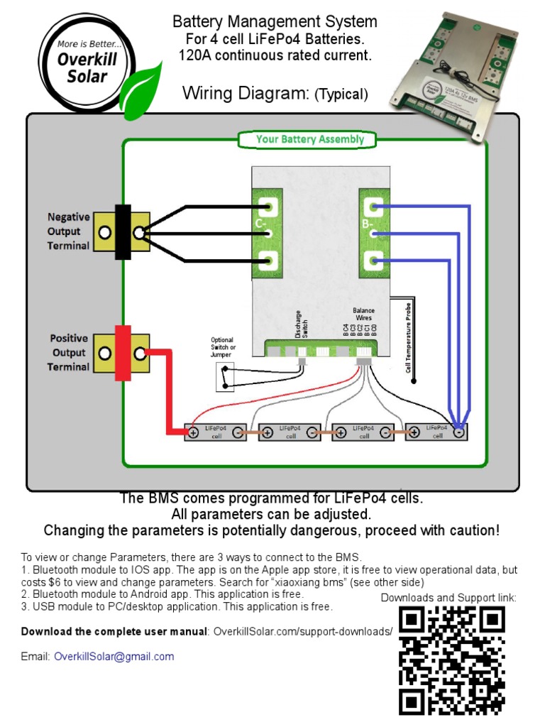 4S LiFePo4 BMS Wiring Guide | PDF
