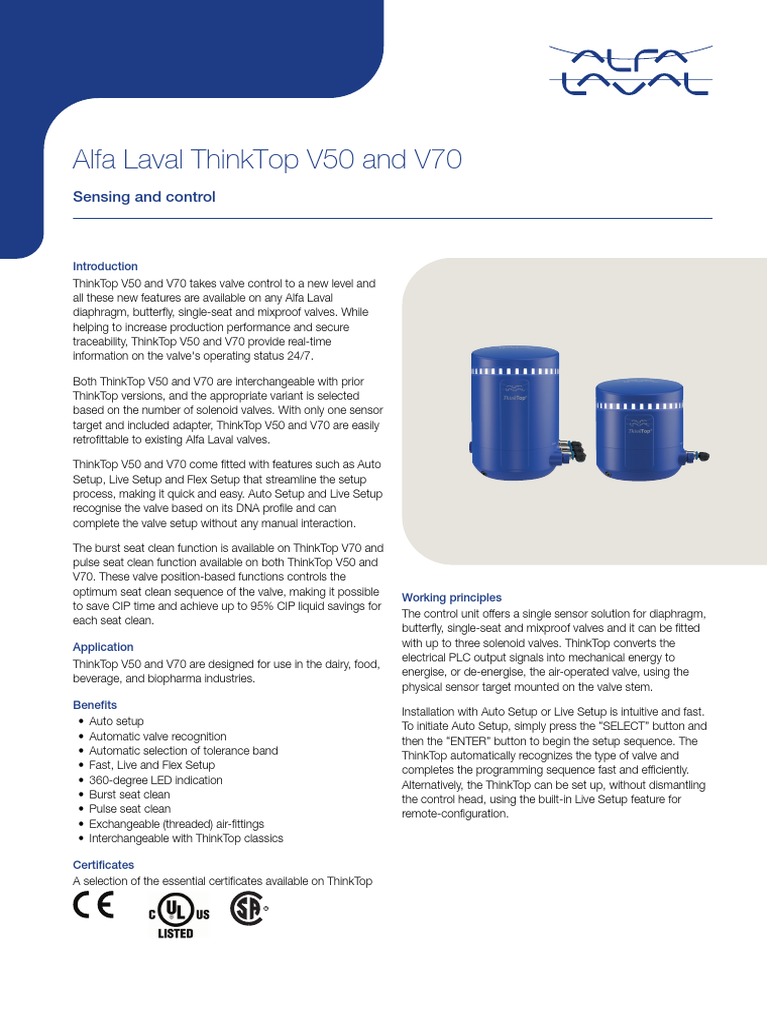 Thinktop v50 and v70 Product Leaflet | PDF