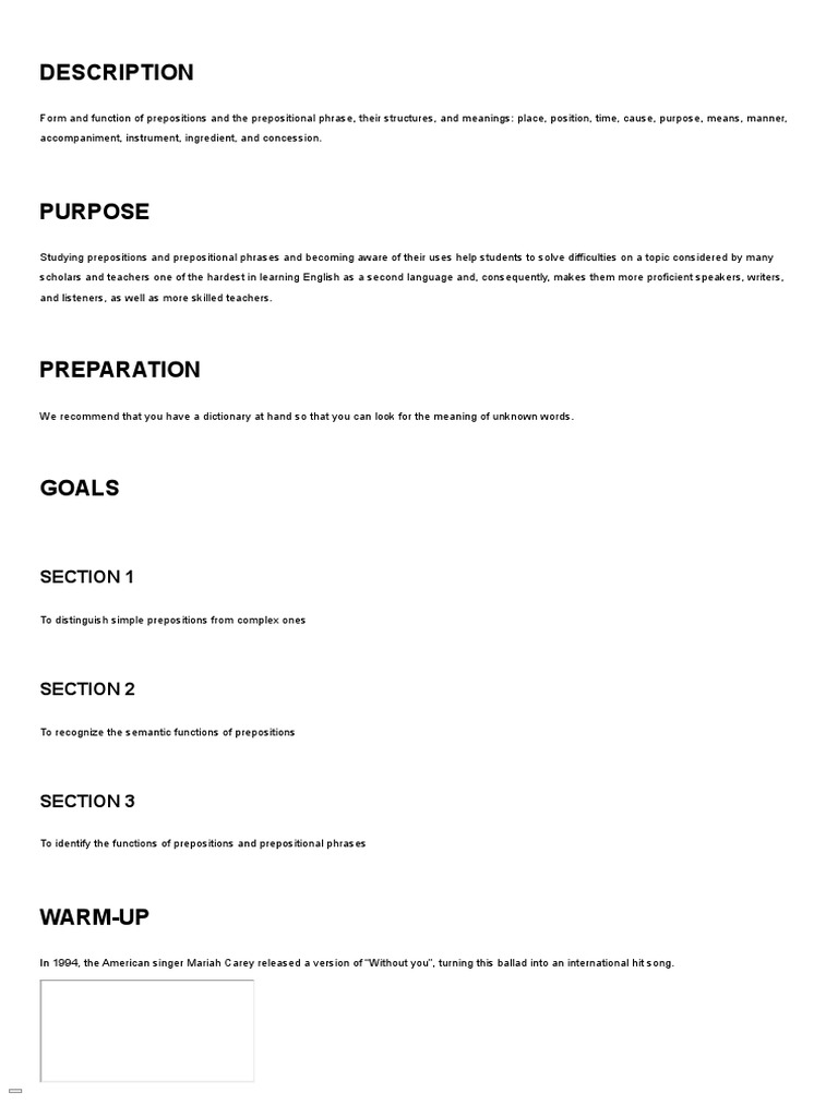Understanding Prepositions in English | PDF