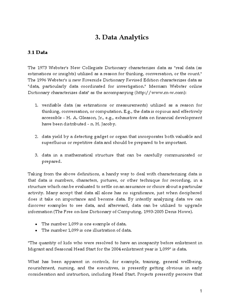 Data Analytics | PDF | Methodology | Data