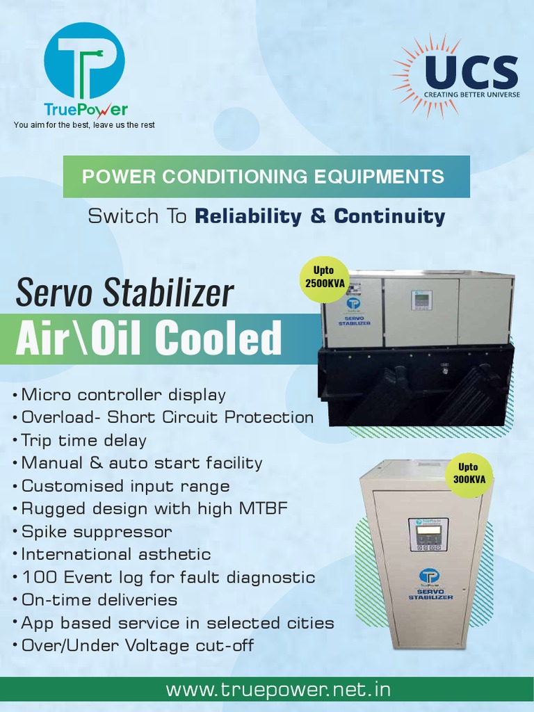 True Power - Servo Stabilizer | Download Free PDF | Manufactured Goods ...