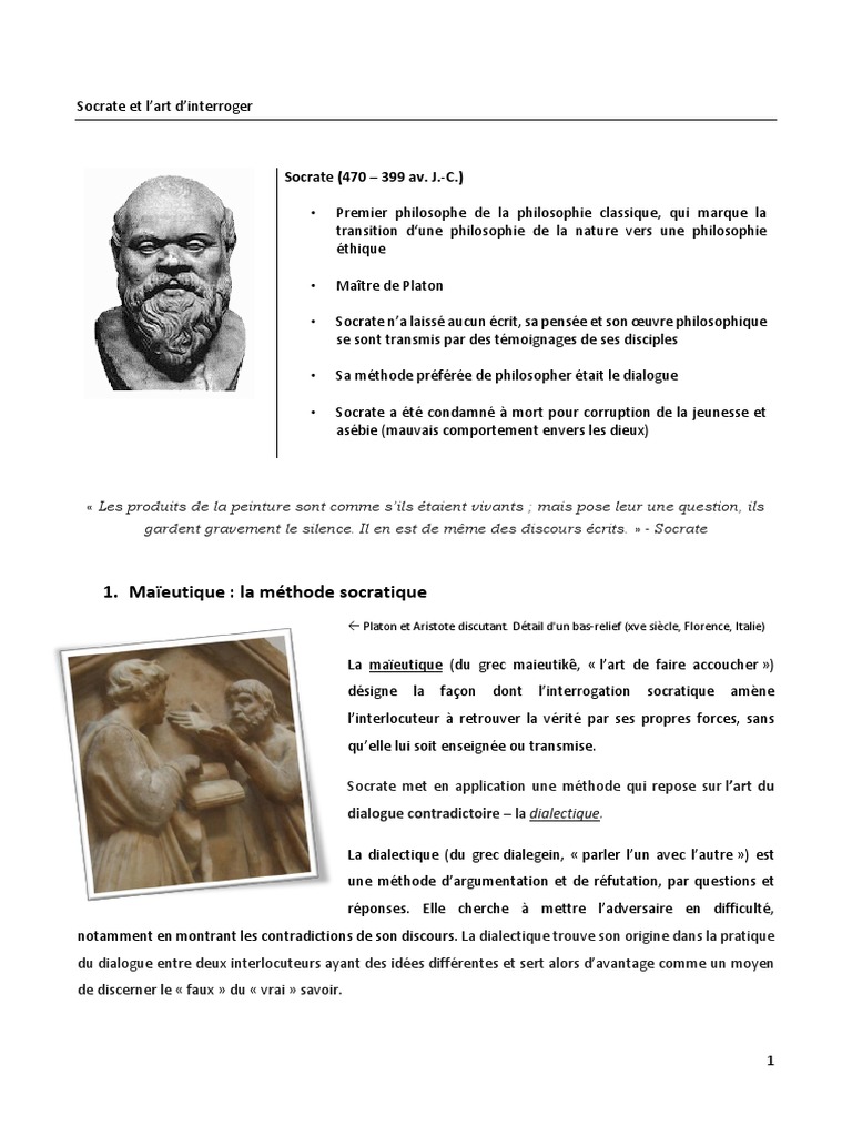 Socrate Maieutique | PDF