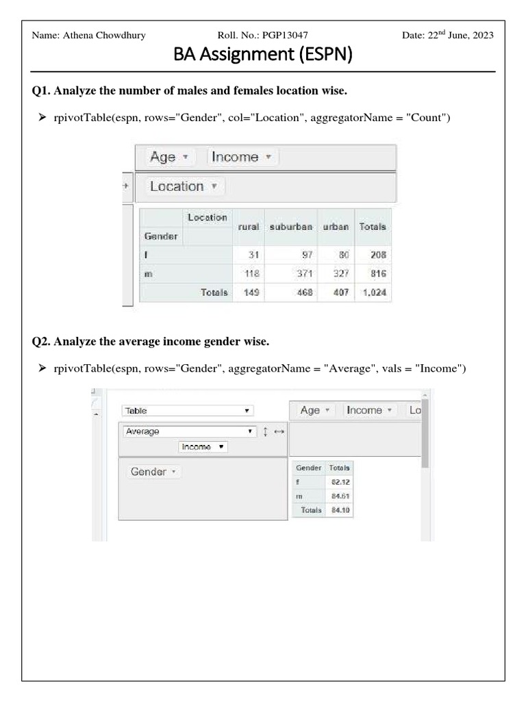 R Pivot Table | PDF