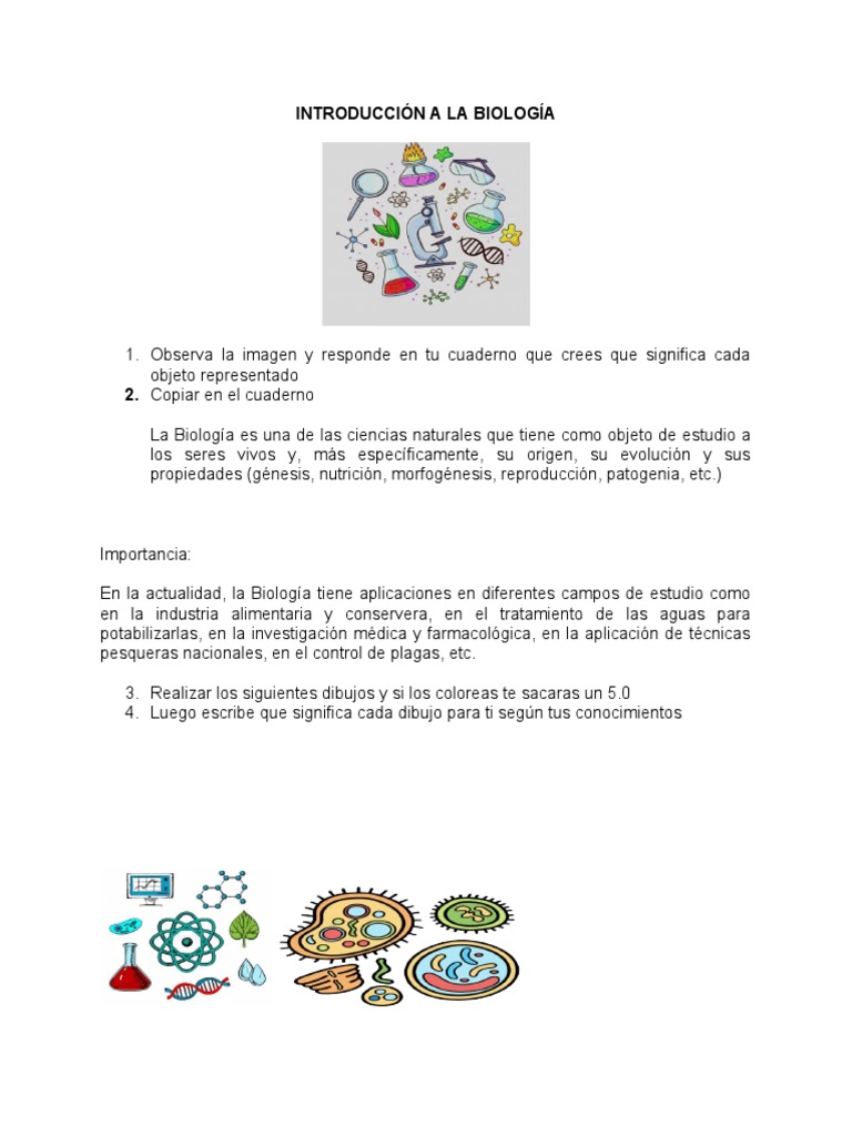 Introducción A La Biología | PDF | Ciencia y matemática