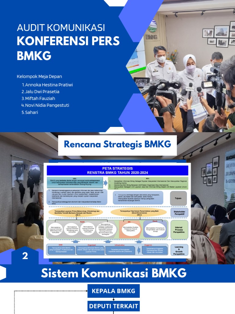 Contoh Tugas Audit Komunikasi BMKG | PDF