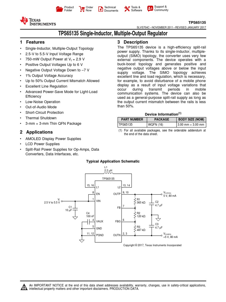 Tps 65135 | PDF | Electrostatic Discharge | Electronic Engineering