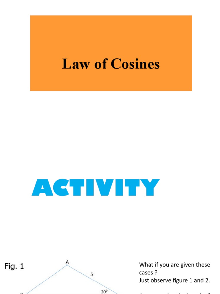 Law of Cosines | PDF