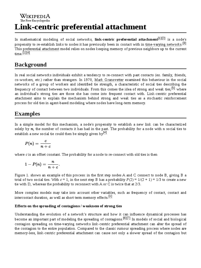 Link-Centric Preferential Attachment | PDF Link-Centric Preferential Attachment | PDF