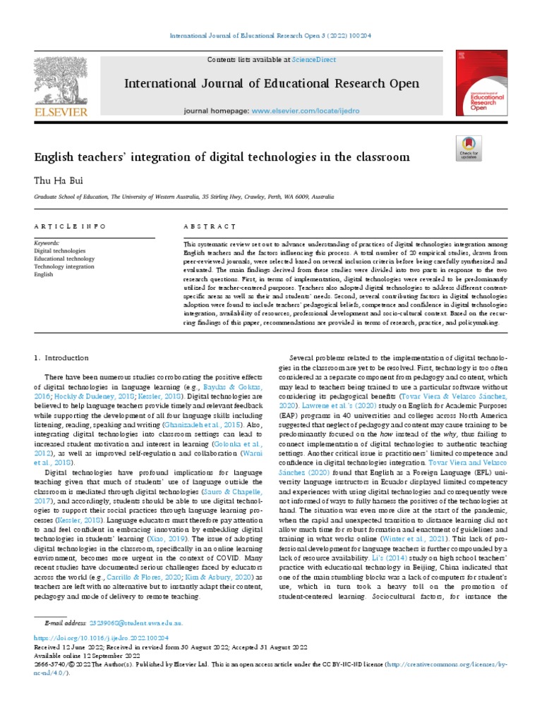 English Teacher Oleh Thu Ha Bui | PDF | Educational Technology | Pedagogy