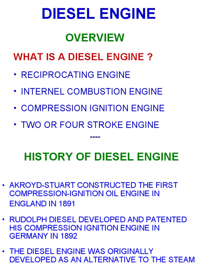 Diesel Engine Overview | PDF