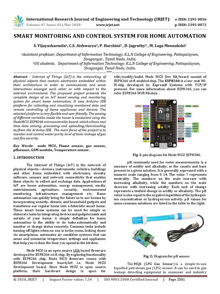 Smart Monitor | PDF | Home Automation | Internet Of Things