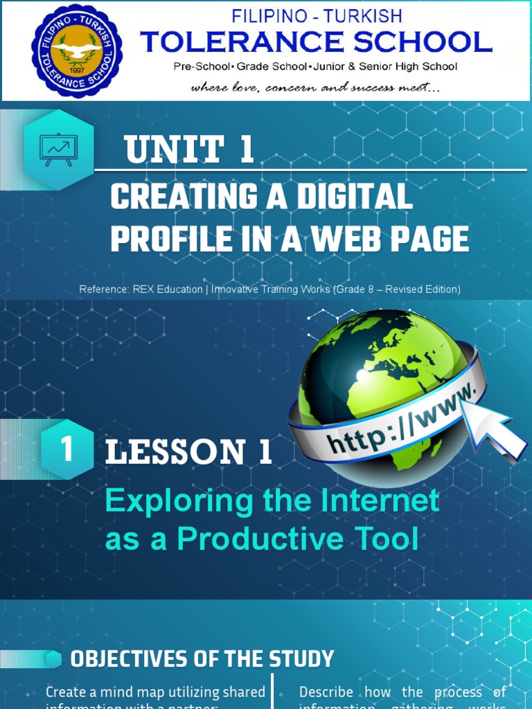 Lesson 1 - Exploring The Internet As A Productive Tool | PDF | Computers | Technology & Engineering