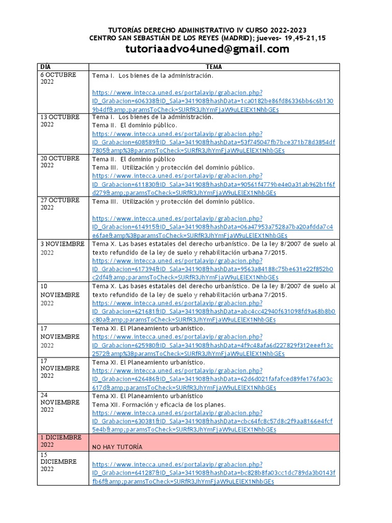 Grabaciones ADMINISTRATIVO IV 2022 2023 Margarita | PDF