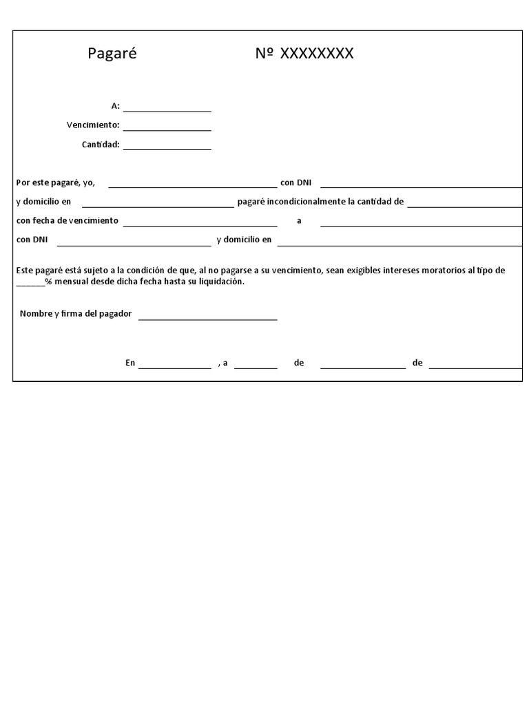 Pagare-para-rellenar-word | PDF