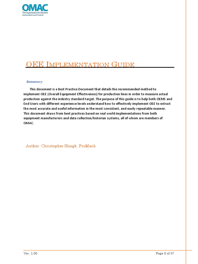 OEE-Implementation-Guide | PDF