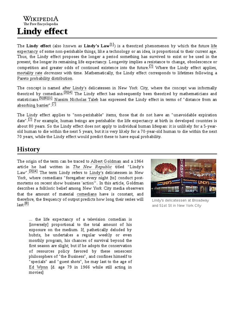 Lindy Effect | PDF