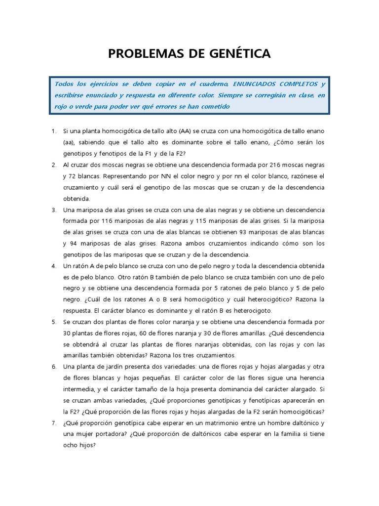 Cruzamientos en Drosophila y herencia genética | PDF | Dominancia ...