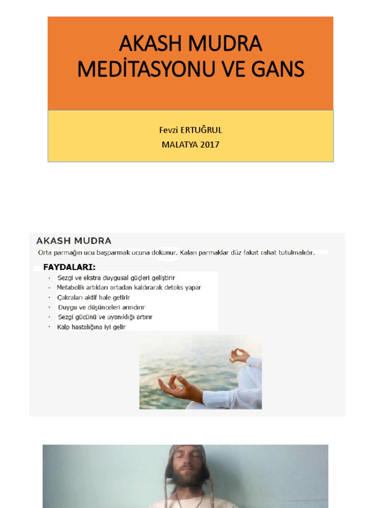 Akash Mudra - Ellerle Sağlık Ve Gans - 230728 - 161941 | PDF