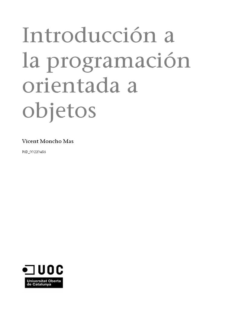 Programación Web Módulo 2 Introducción A La Programación Orientada