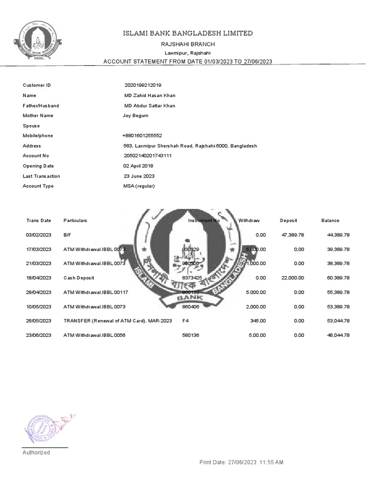 Islami Bank Bangladesh Limited | PDF
