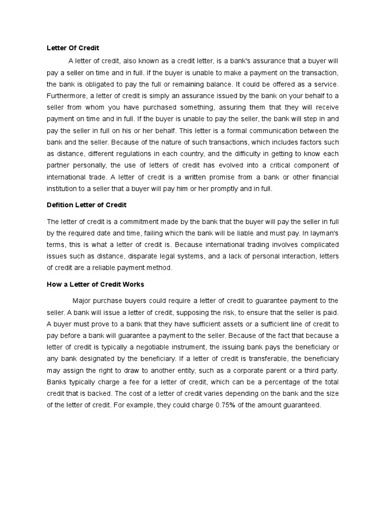 Letter of Credit Maybank | PDF | Letter Of Credit | Credit