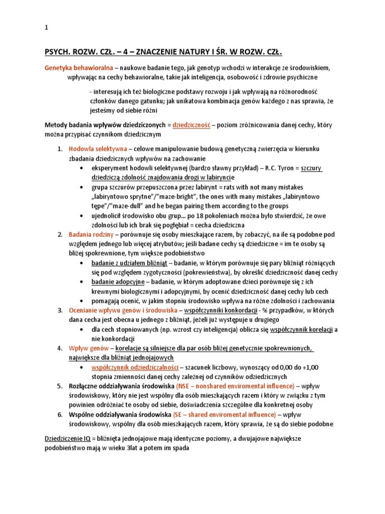 Rozw 4 - Rodzina - Znaczenie Środowiska - Doooooooooooneee | PDF