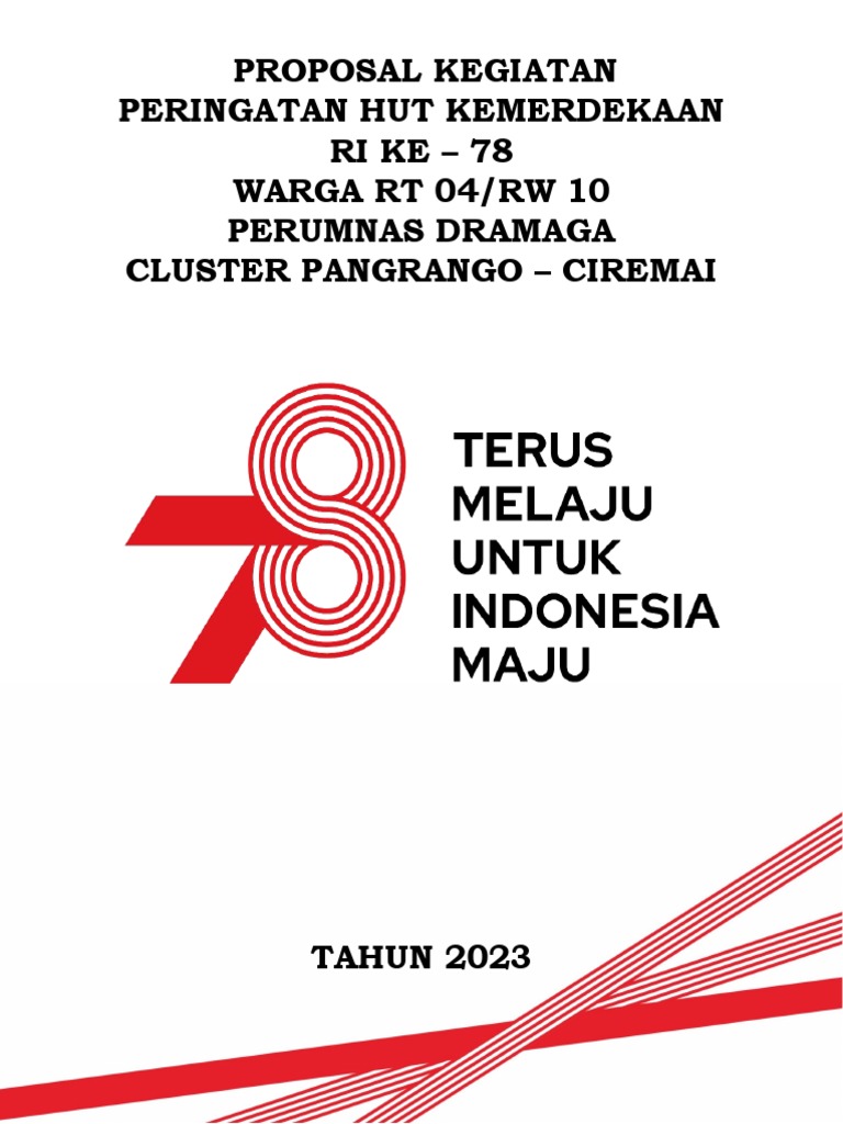 Proposal Kegiatan Agustusan Tahun 2023 | PDF