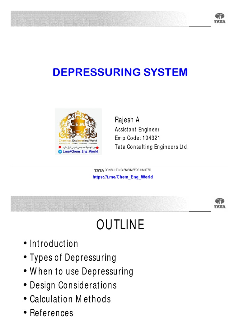 Depressuring System | PDF | Pressure | Mole (Unit)