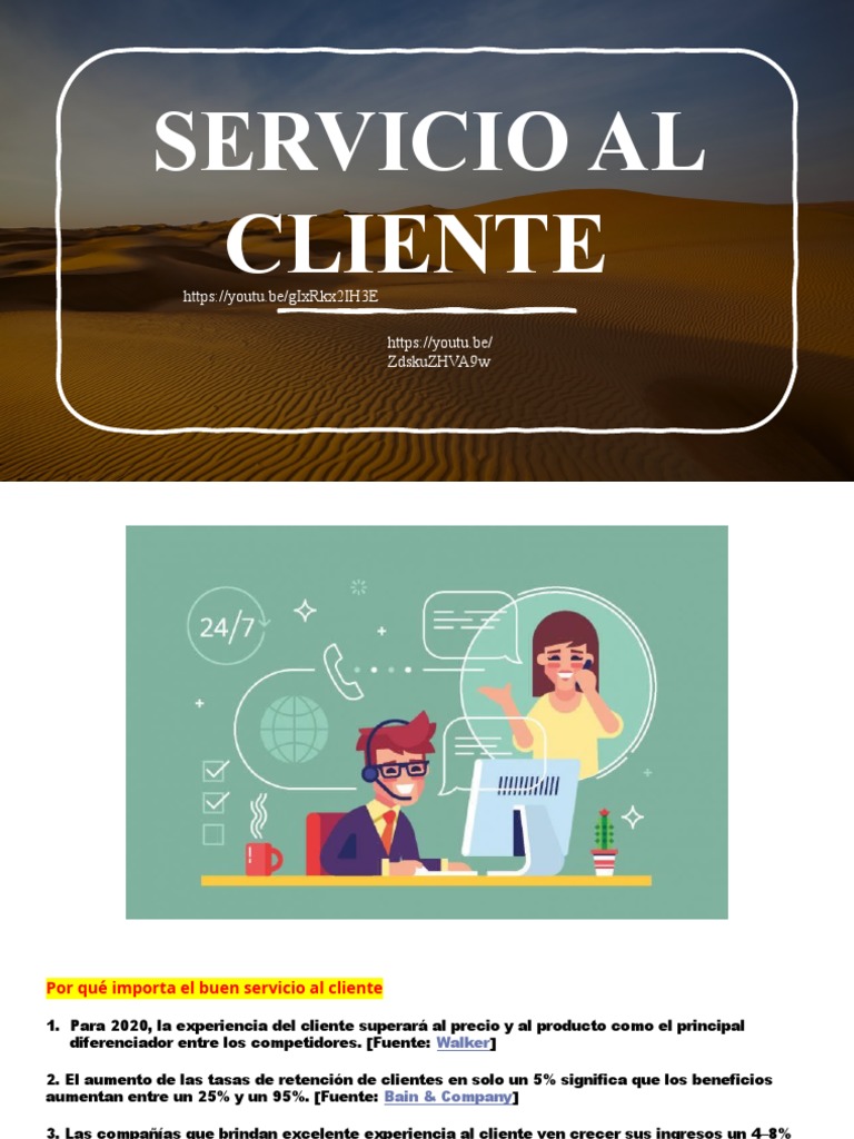 Servicio Al Cliente | PDF | Cliente | Servicio al Cliente