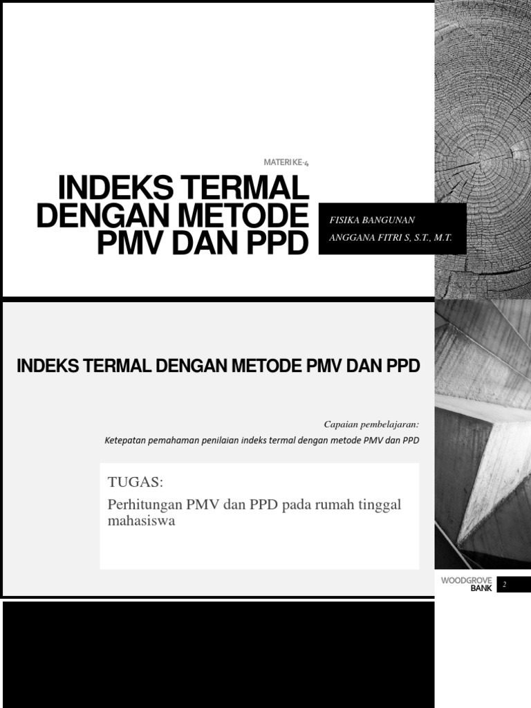 Indeks Termal Dengan Metode PMV Dan PPD | PDF