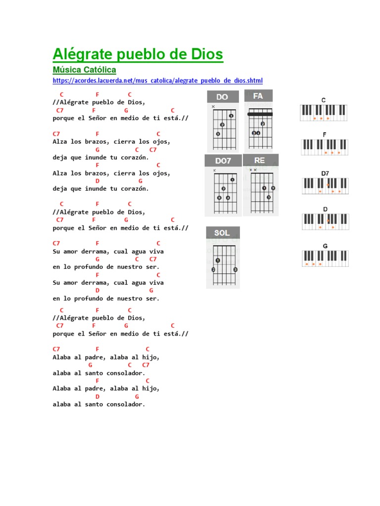Alégrate Pueblo de Dios | PDF