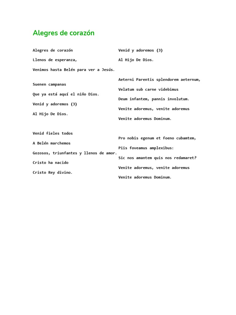 Alegres de Corazón | PDF