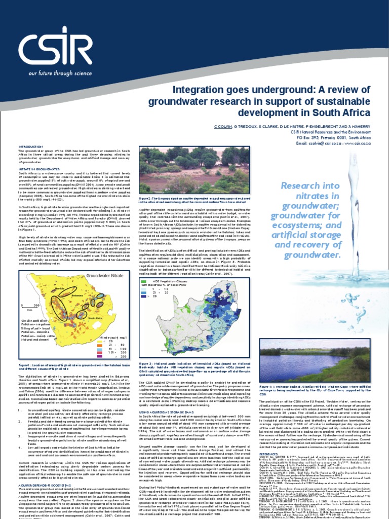 Colvin P 2008 | PDF | Water Resources | Aquifer
