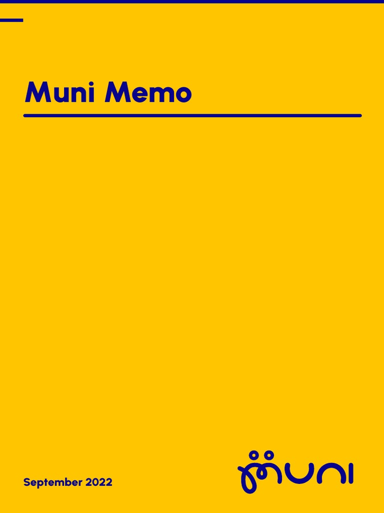 Muni InvestmentMemo Sep2022 | PDF
