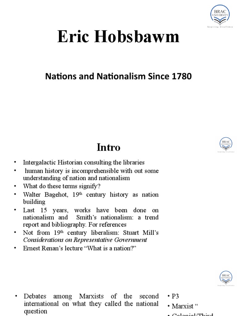 Eric Hobsbawm Lecture Spring 2023 | PDF