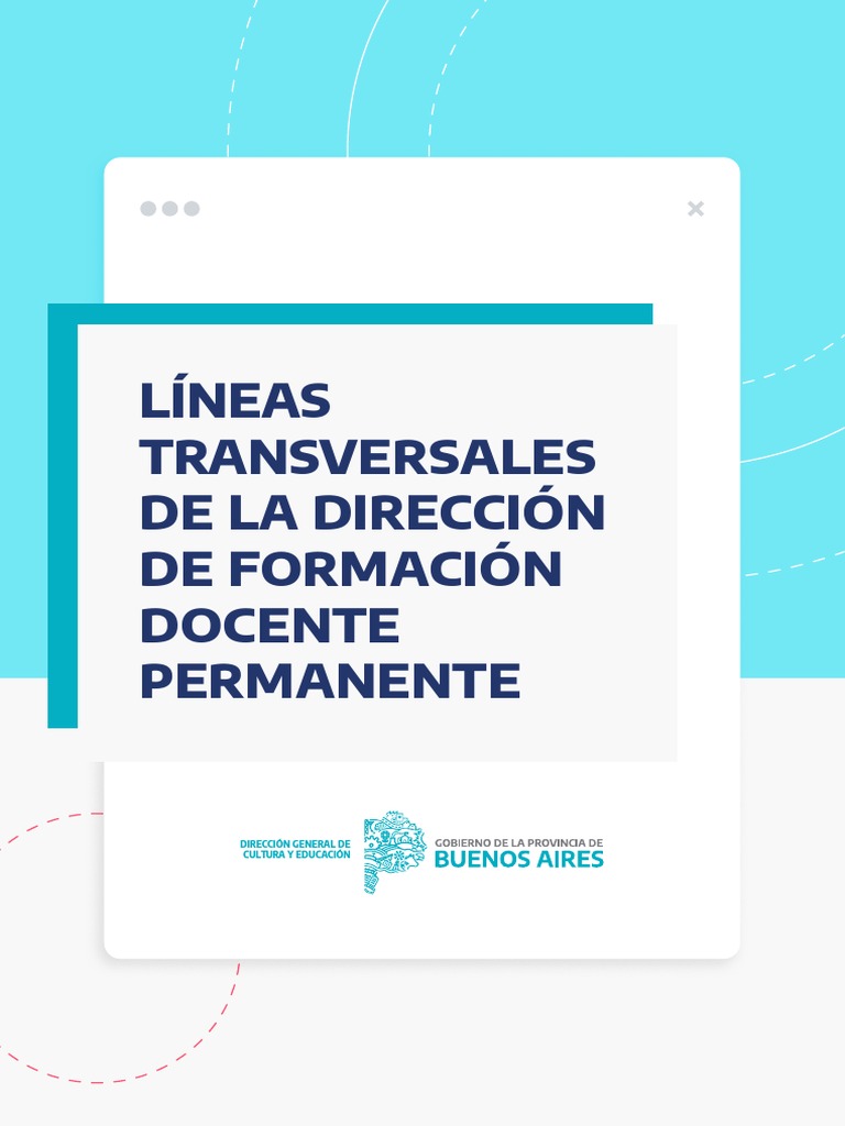 Líneas Transversales en Formación Docente | PDF | Ciencias sociales ...