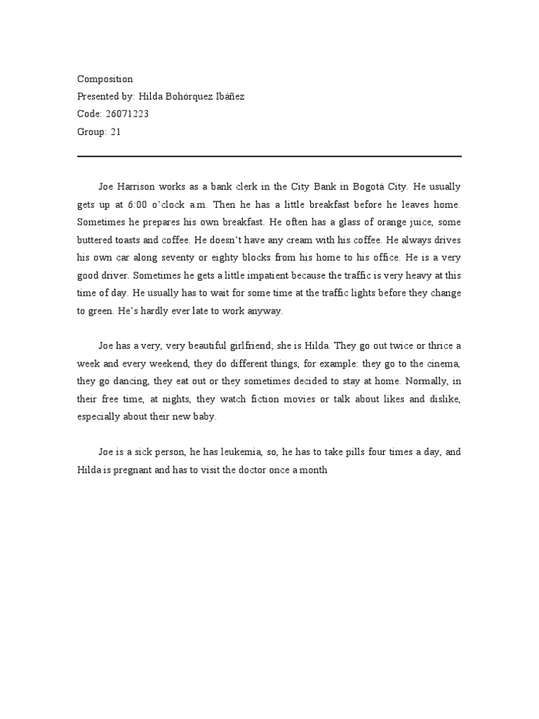 Daily Life of Joe and Hilda | PDF | Cooking, Food & Wine | Mystery, Thriller & Crime Fiction