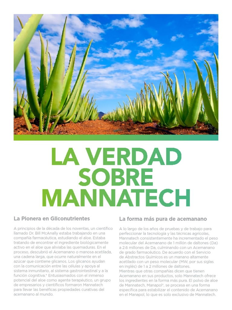 La Verdad Sobre Mannatech | PDF | Suplementos dietéticos | Nutrición