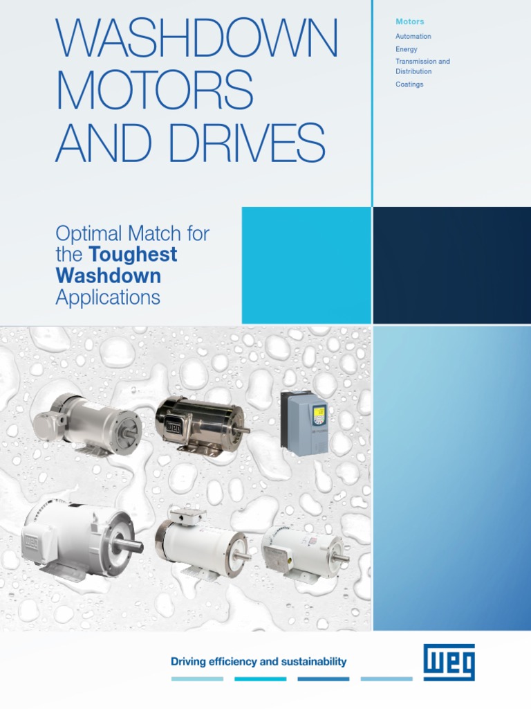 WEG Washdown Motors Washdownmotors Brochure English DC | PDF