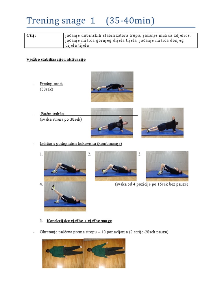 Trening Korekcije I Snage 1 | PDF