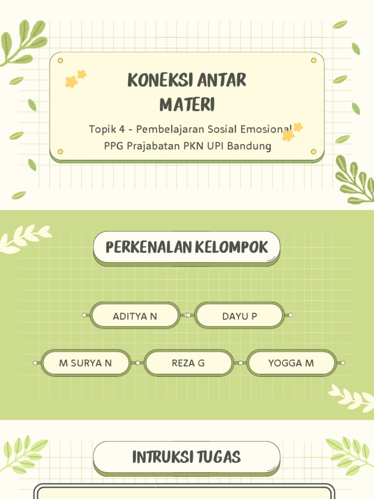 Topik 4 - Koneksi Antar Materi - PSE - Kelompok | PDF