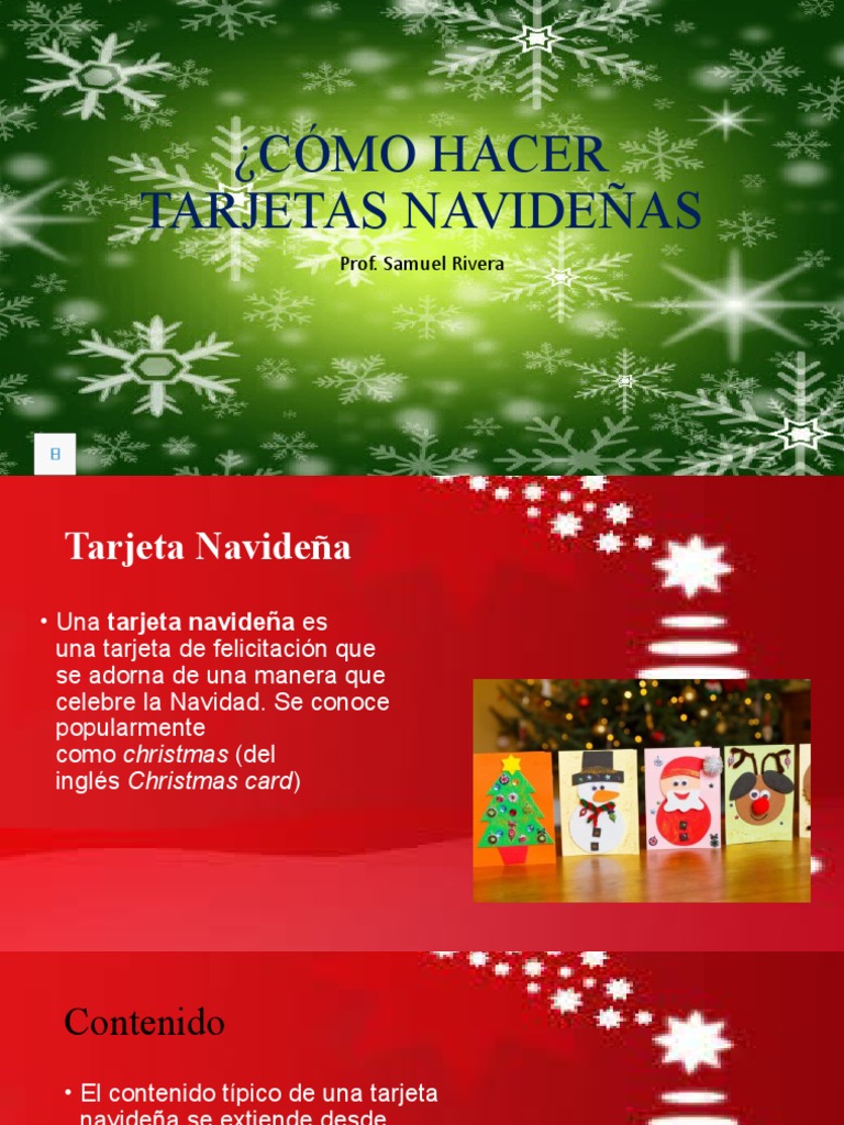 Cómo hacer tarjetas navideñas | PDF