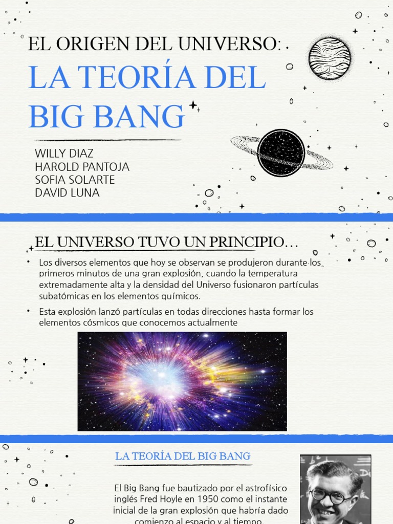 Origen y Teoría del Big Bang | PDF | Big Bang | Universo