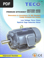 TECO 3-Phase Induction Motors Overview | PDF | Electric Motor ...
