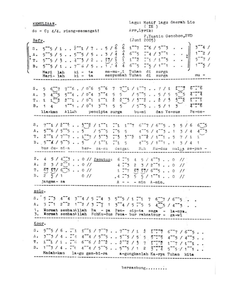 KEMULIAAN, Motif Lio, Yustin Genohon SVD | PDF
