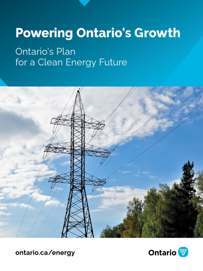 Ontario's Clean Energy Plan | PDF | Electric Vehicle | Hydroelectricity